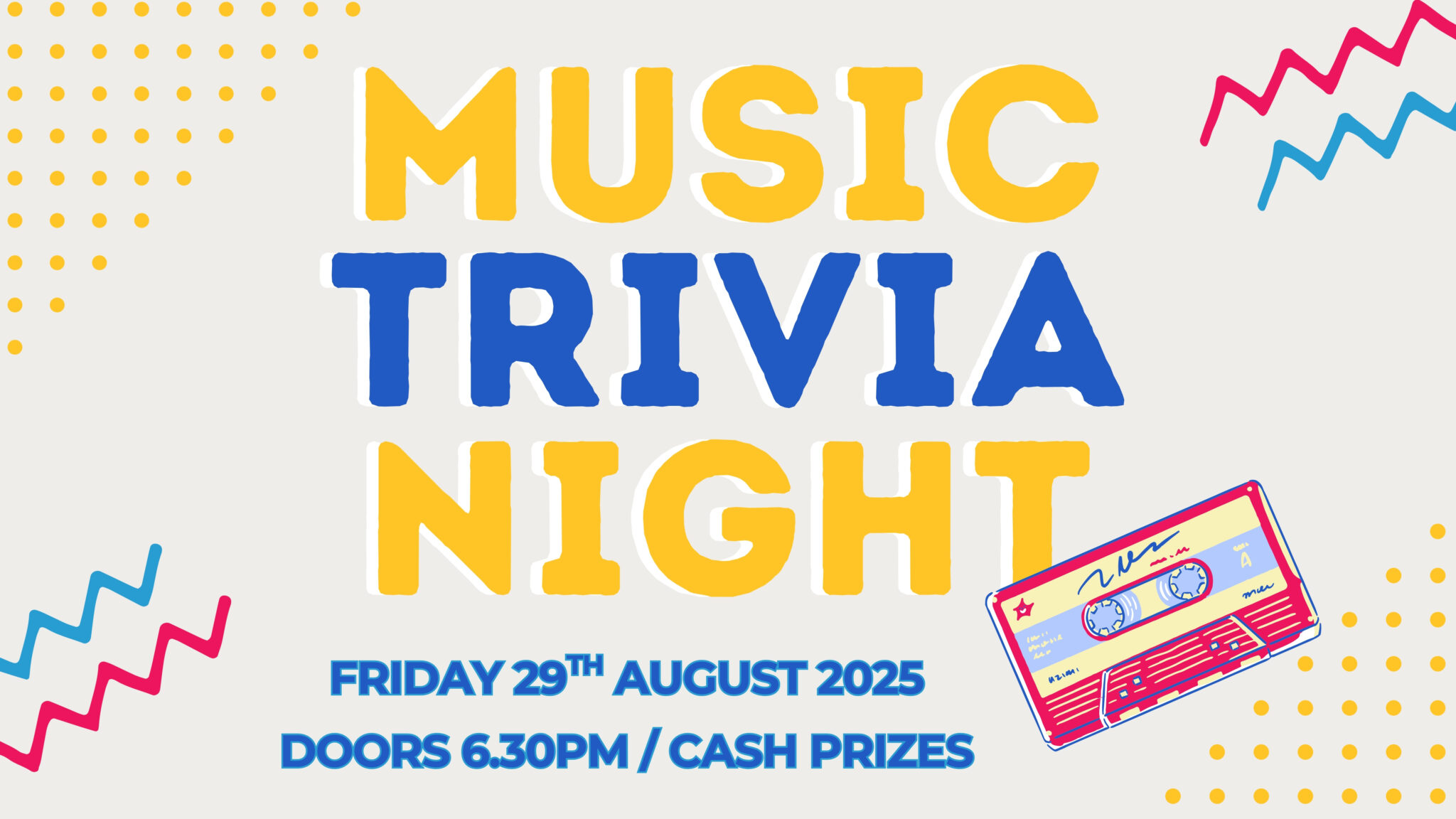 MUSIC TRIVIA at the Club • Casino RSM Club